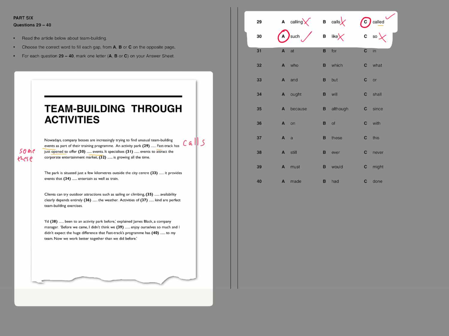 B1 Business Preliminary Reading Parts 6 & 7 | BEC Exam Guide